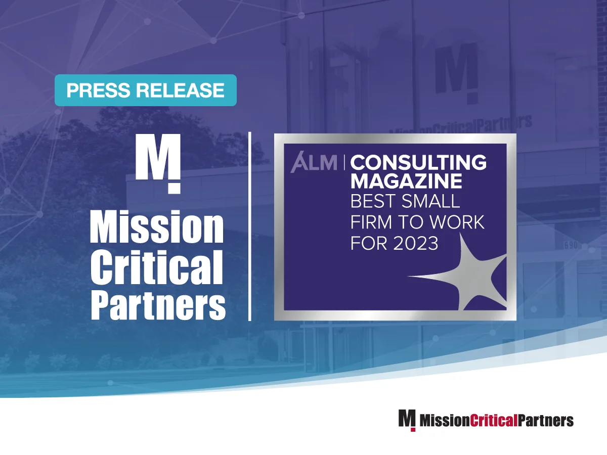 Mission Critical Partners Named a 2023 Best Consulting Firm to Work For